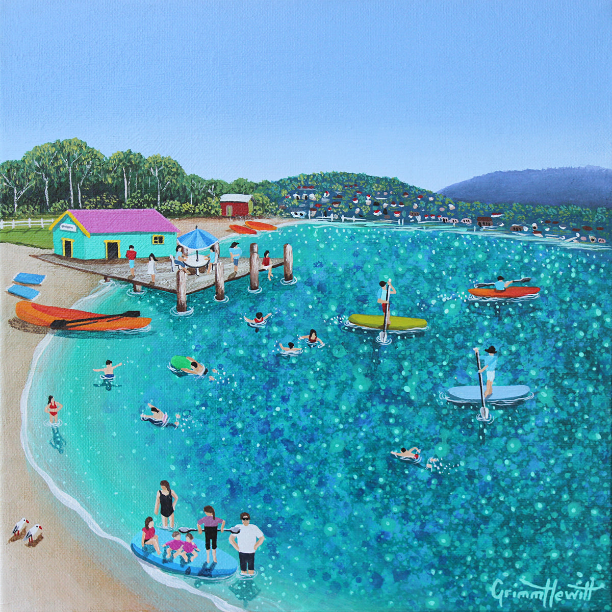 'Mitchies Jetty - Merimbula' – Grimm-Hewitt Art Gallery